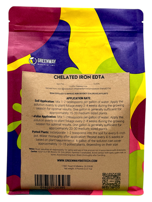 Chelated Iron EDTA 13% | Water-Soluble Iron Fertilizer for Plants ...