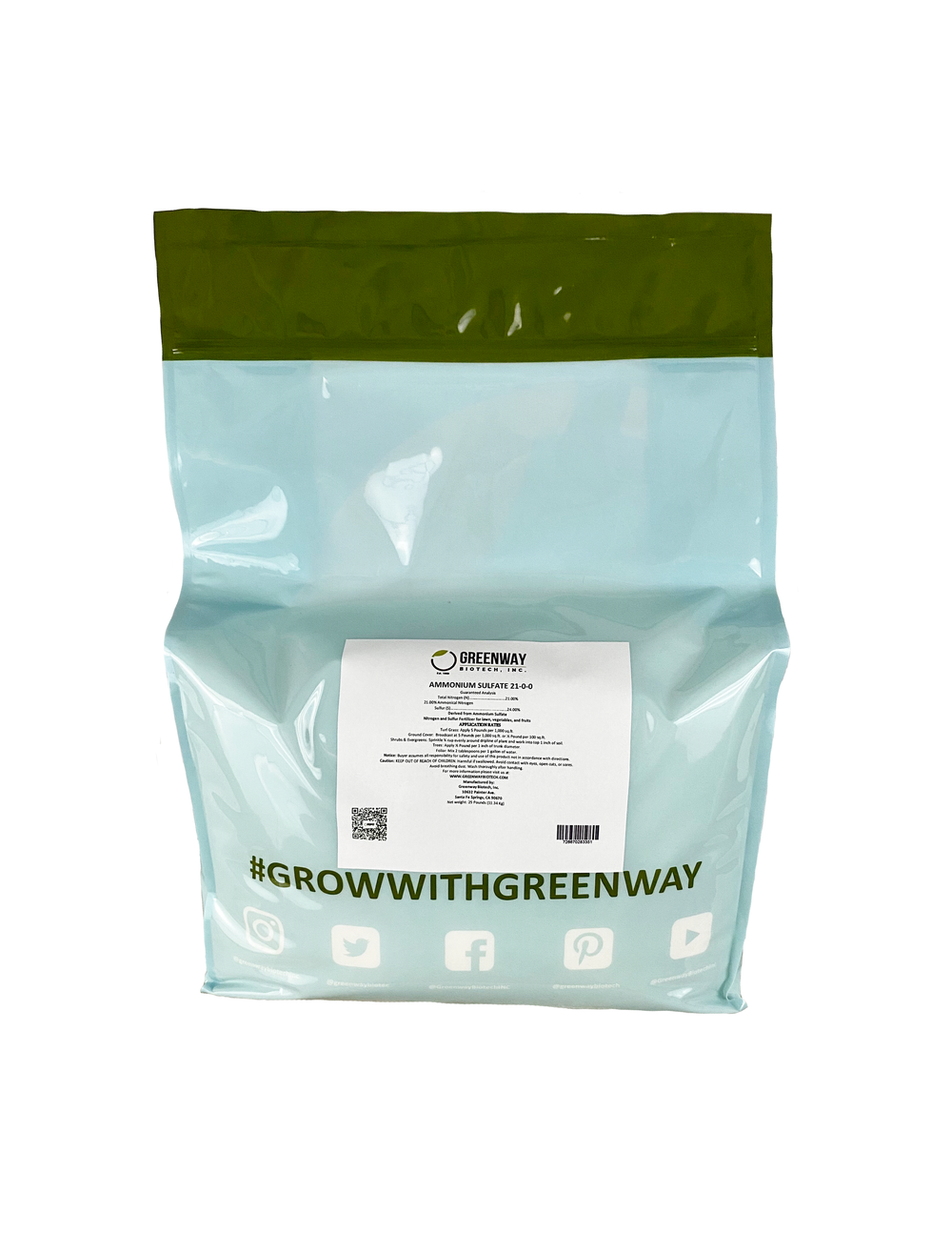 Ammonium Sulfate 21-0-0 Water Soluble Nitrogen-Rich Fertilizer ...