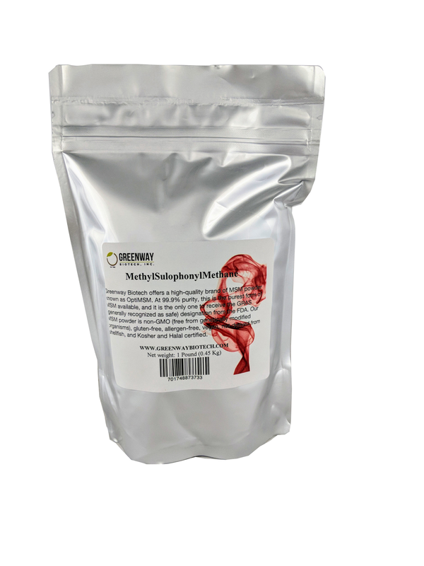 MSM Powder — OptiMSM® 99.9% Pure, GRAS | Greenway Biotech – Greenway ...