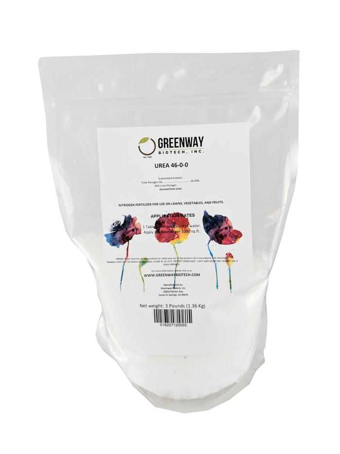 Pure Urea 46-0-0 Fertilizer Prilled 100% Water Soluble – Greenway ...