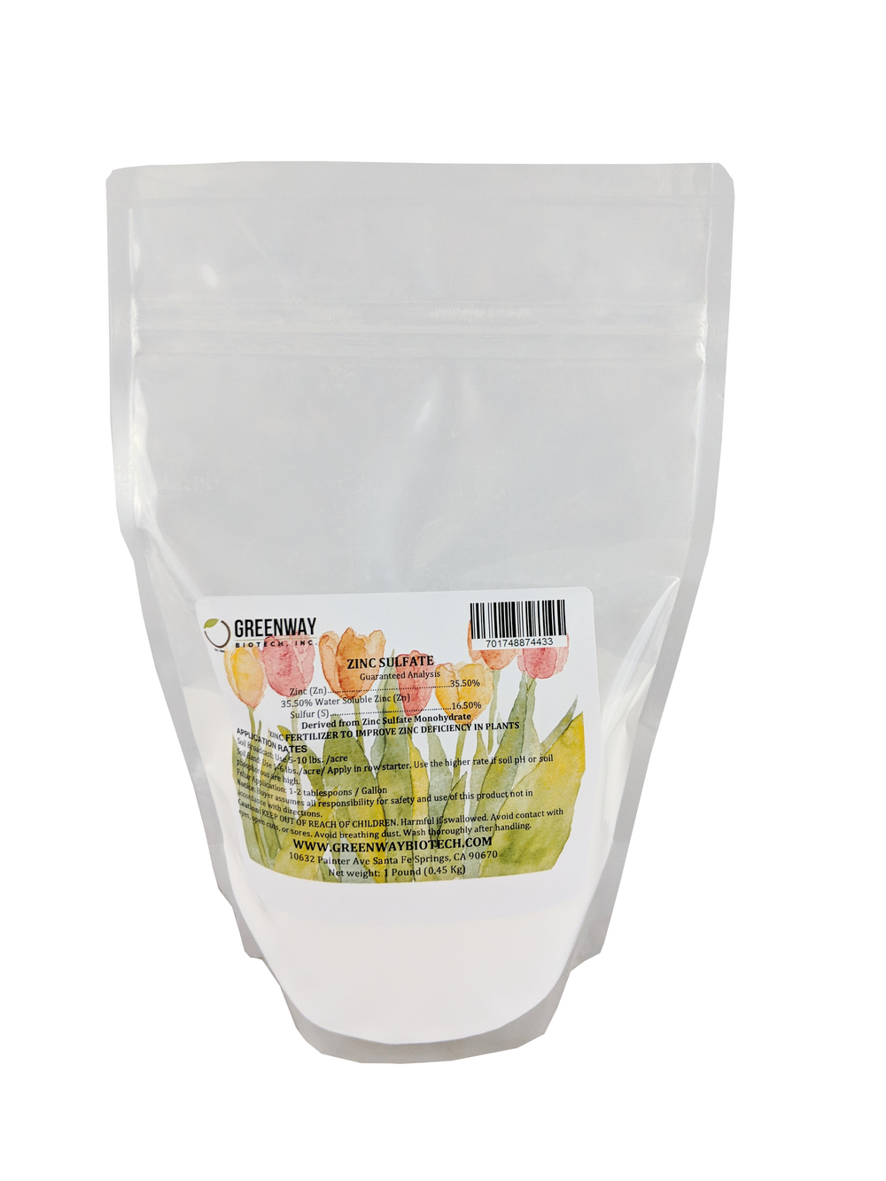 Zinc Sulfate Fertilizer – Greenway Biotech, Inc.