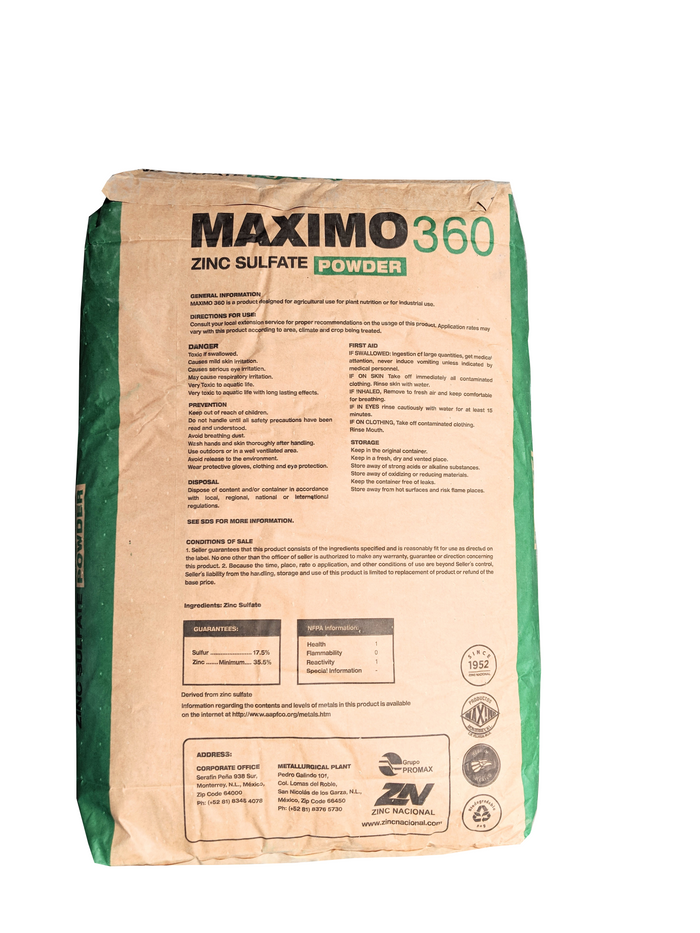 Zinc Sulfate Fertilizer – Greenway Biotech, Inc.